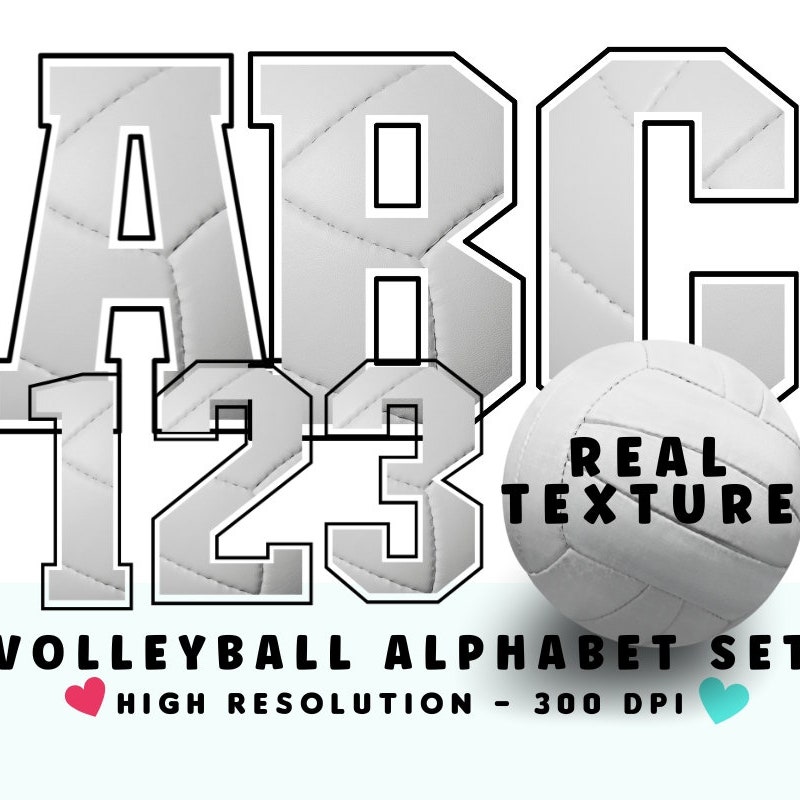 Volleyball Font - Etsy