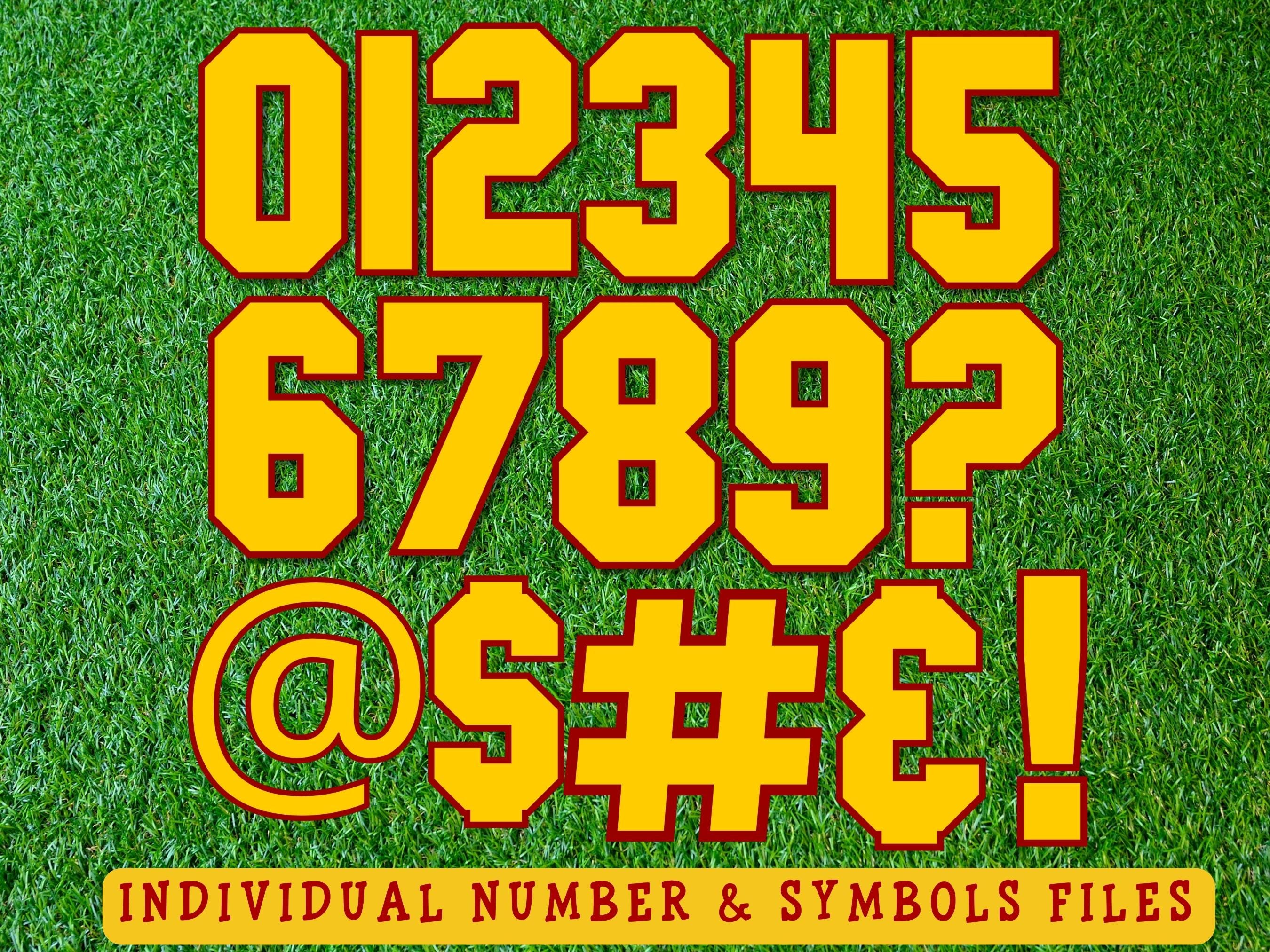 Football Team Letters PNG: Red and Gold Alphabet (digital Download) - Etsy