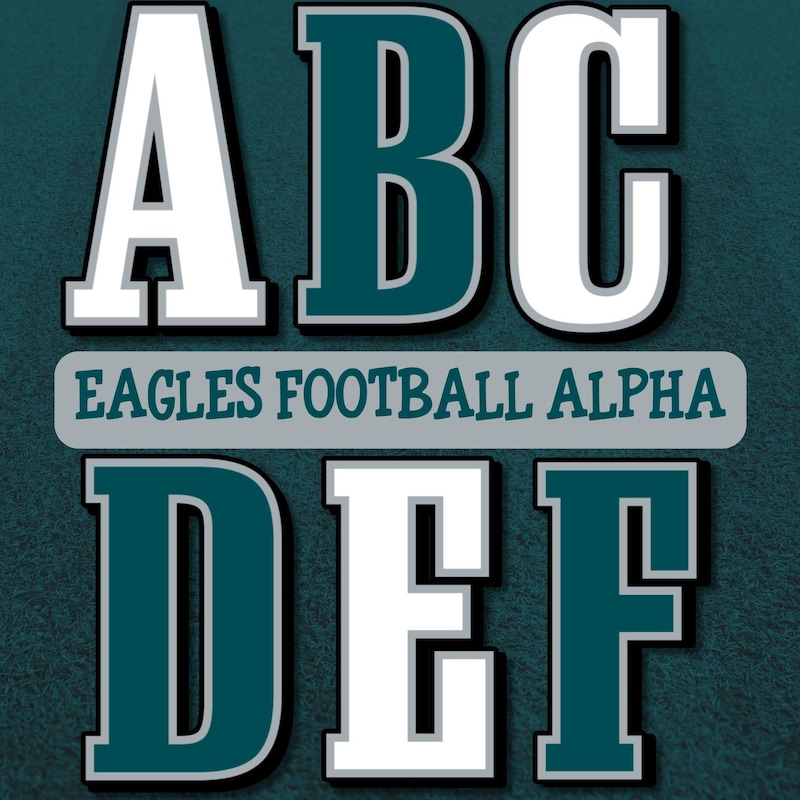 Philadelphia Eagles Font - Etsy