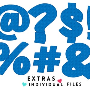 BUILDING BLOCKS Alphabet & Numbers Set PNG - Scrapbooking, Crafting ...