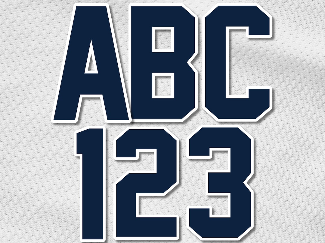 New York Baseball Jersey Font: Letters & Numbers PNG (digital Download ...