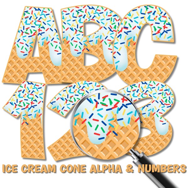 Ice Cream Letters - Etsy