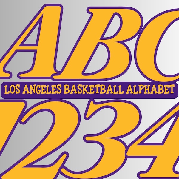Lakers Font - Etsy
