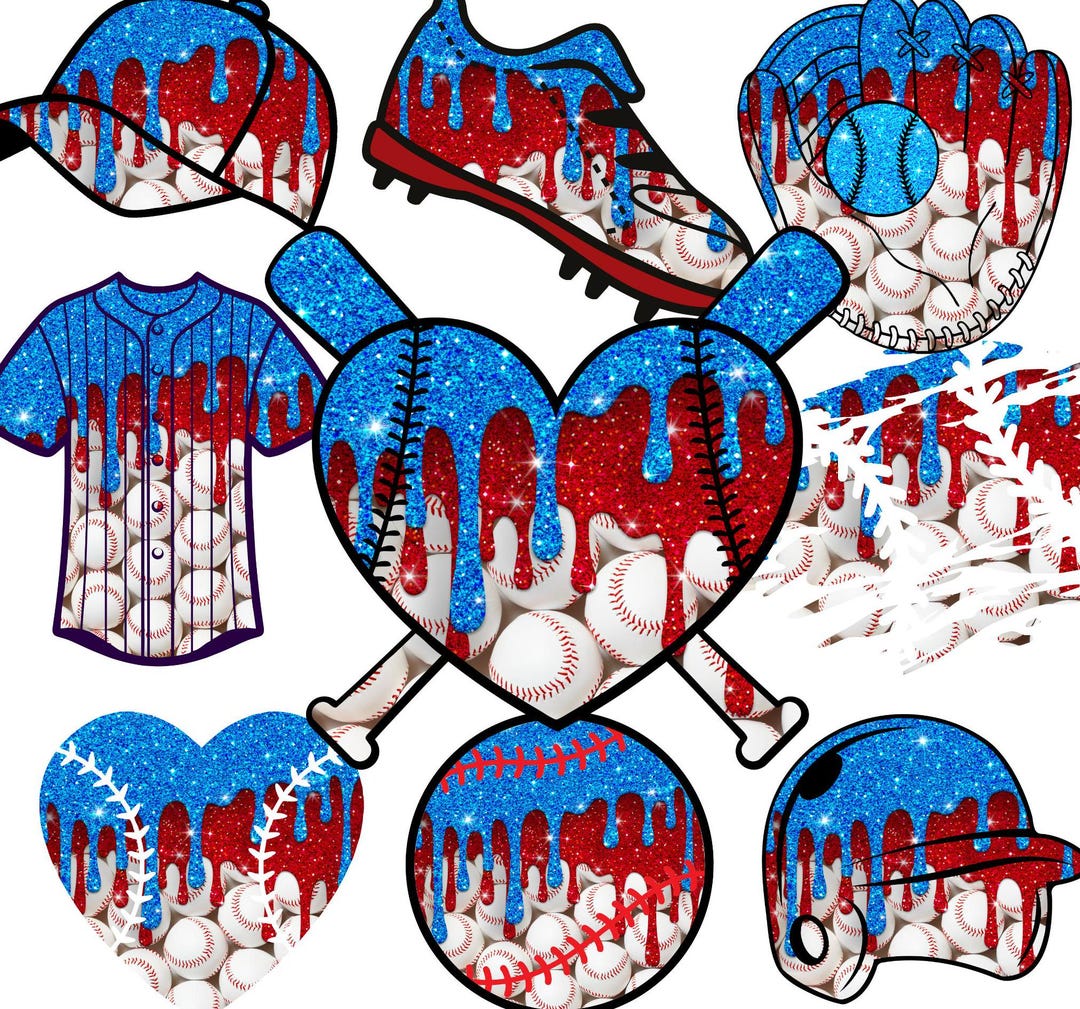 Glitter Drip Baseball Clipart PNG, Drip Home Plate, Dripping Baseball ...