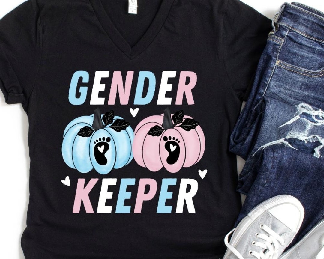 Pink & Blue Pumpkins Gender Reveal PNG: Sublimation Design (digital ...