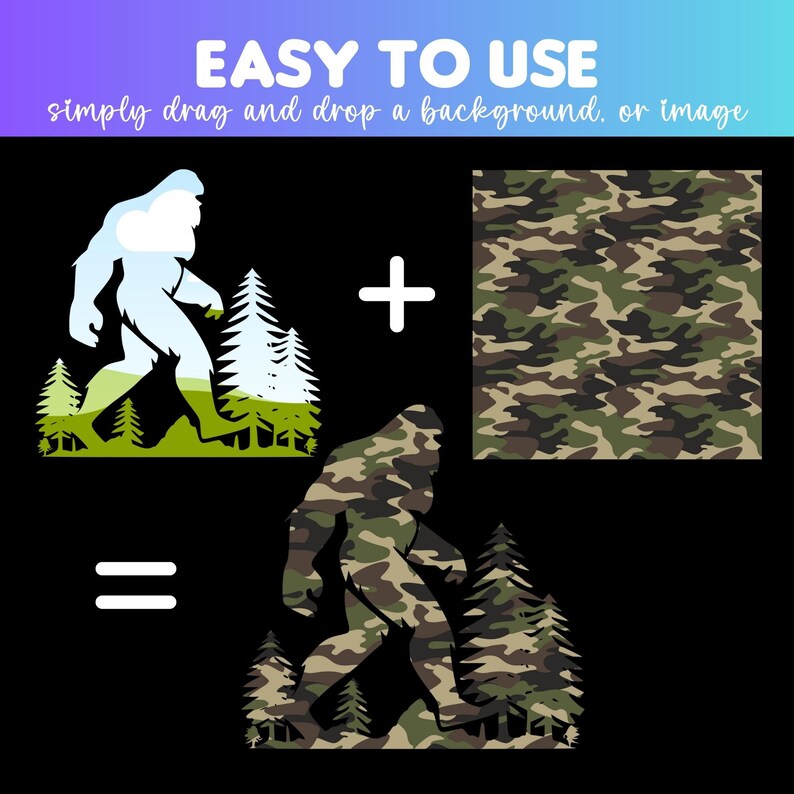 Sasquatch Bigfoot Canva Frame Bundle Template Design Bundle - Etsy