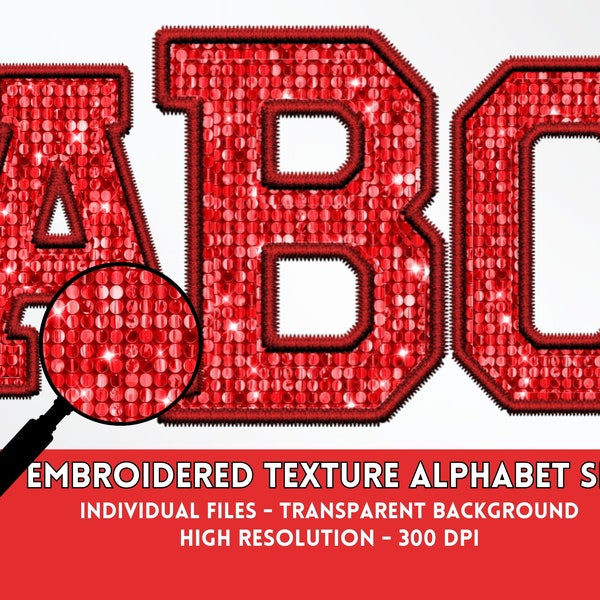 Embroidered Letters - Etsy