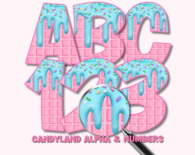 Ice Cream Alphabet Clip Art: A-Z Uppercase Letters (digital Download ...