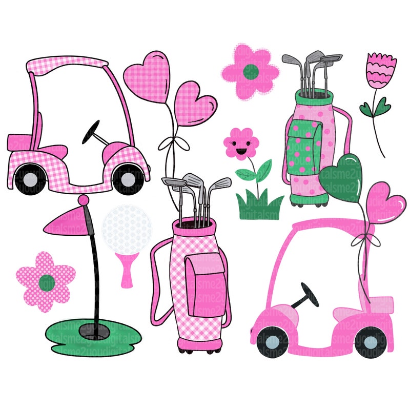 Golf Pink Svg - Etsy