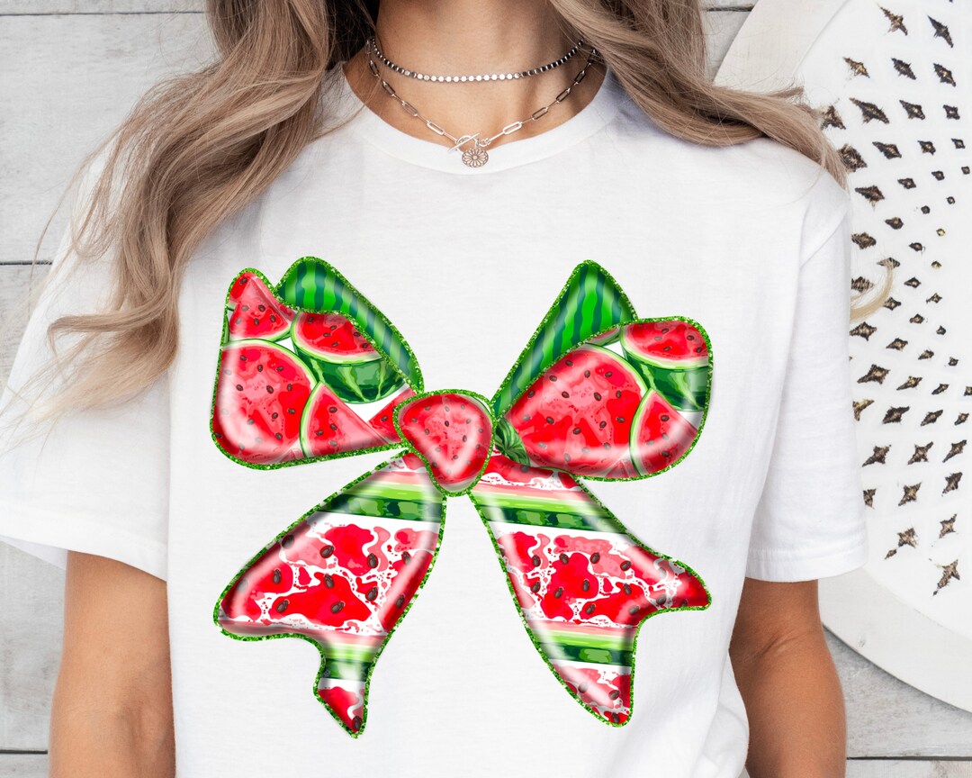 Watermelon Bow Coquette PNG: Sublimation Design (digital Download) - Etsy