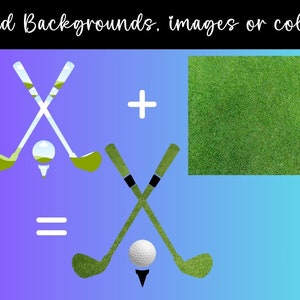 Golf Elements Canva Frame Bundle, Template Design Bundle, Drag & Drop ...