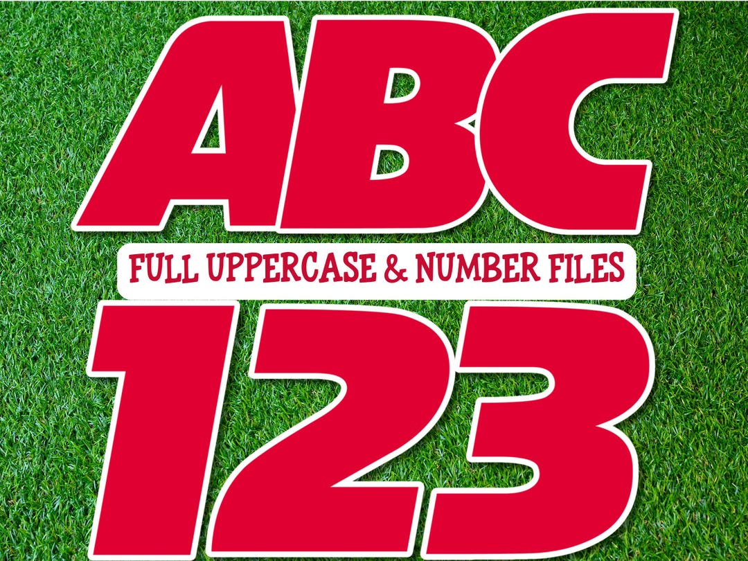 Kansas City Font Alphabet & Numbers Set PNG, Scrapbooking Letters ...
