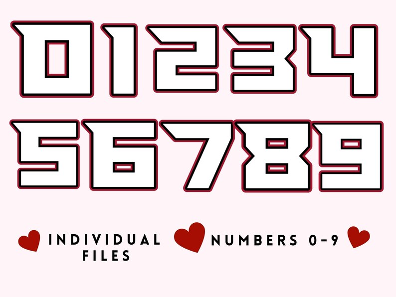Atlanta Football Alphabet & Numbers Set: PNG Sports Font (digital ...