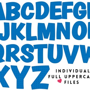 BUILDING BLOCKS Alphabet & Numbers Set PNG - Scrapbooking, Crafting ...