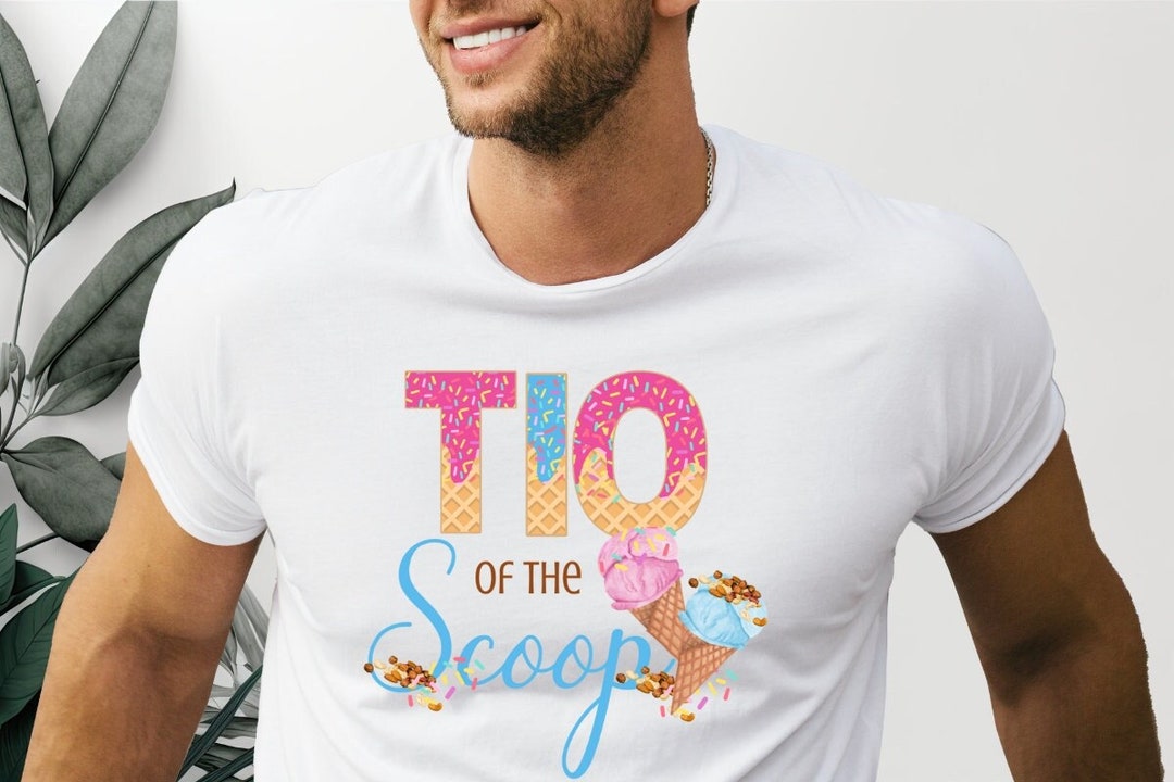 Ice Cream Gender Reveal PNG: Tio of the Scoop Sublimation Design ...