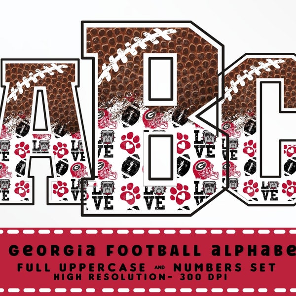 Georgia Bulldogs Font - Etsy