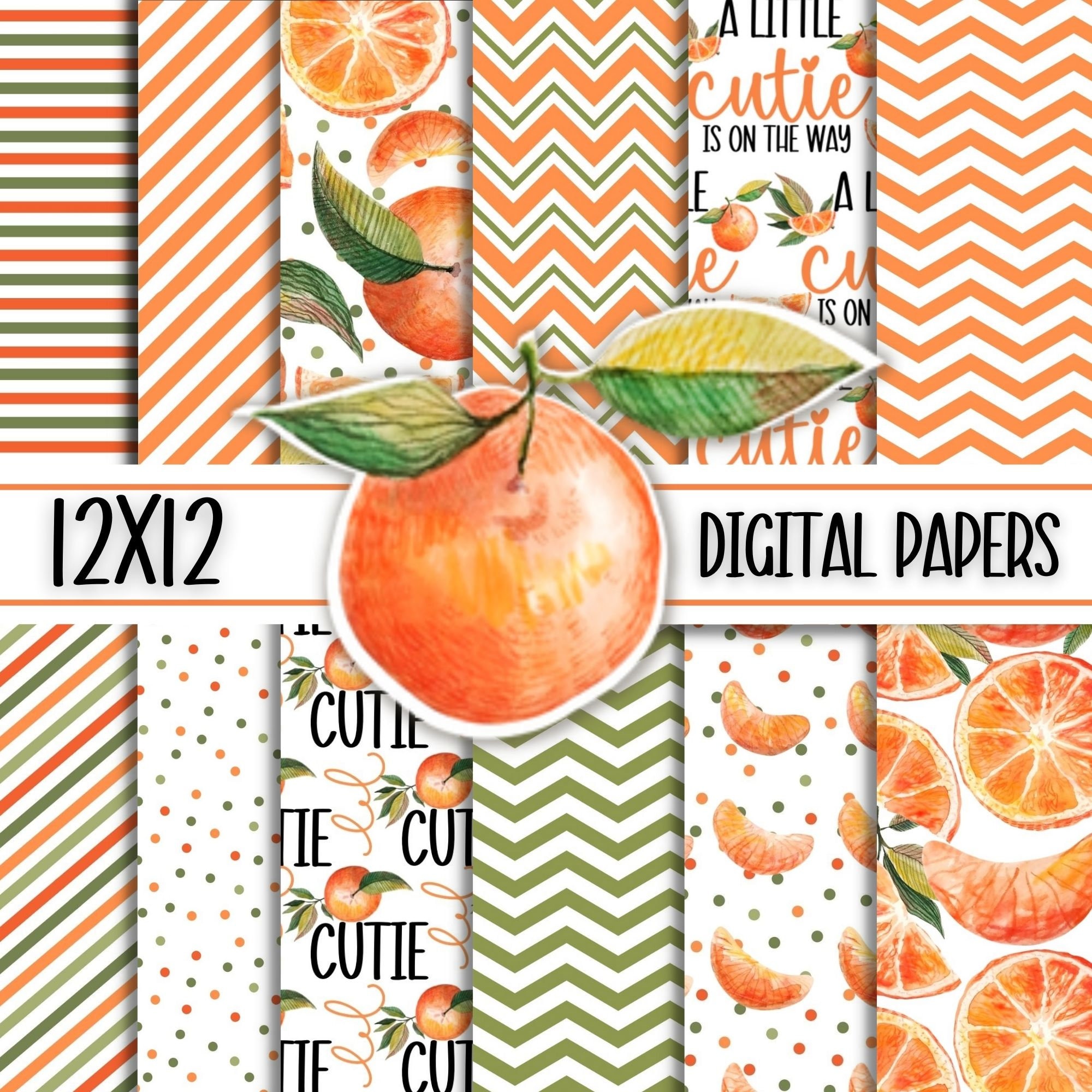 Little Cutie Baby Shower Digital Paper High Resolution - Etsy