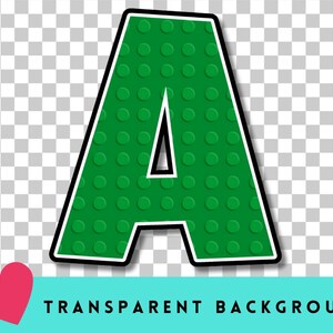 BUILDING BLOCKS Alphabet & Numbers Set PNG Scrapbooking, Crafting, Iron ...