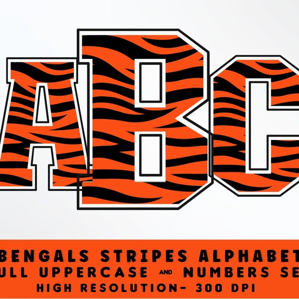 Bengals Font - Etsy