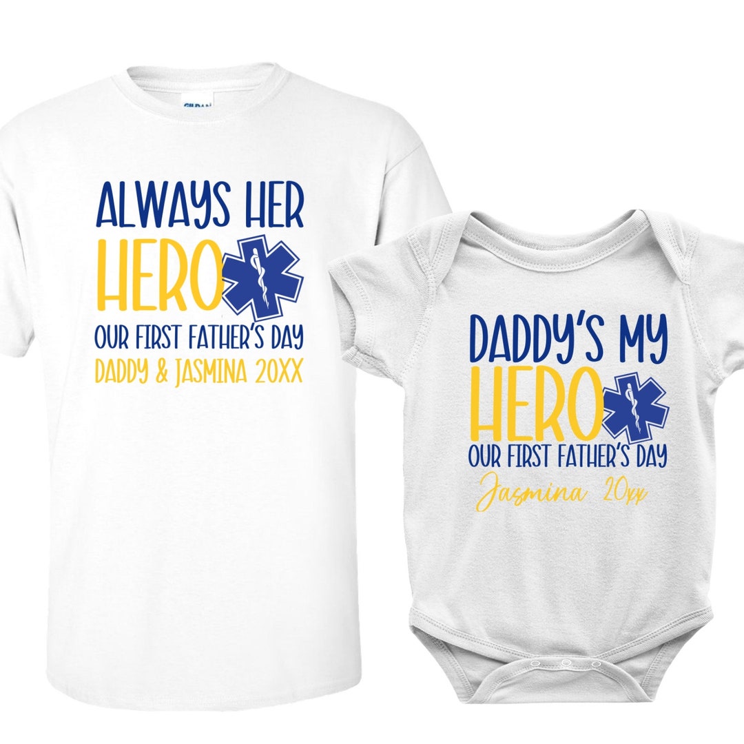 Personalized Paramedic Father's Day Matching Shirts: First Responder ...