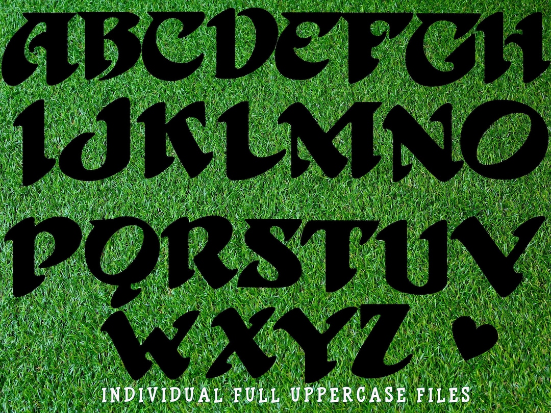 Retro Football Alphabet PNG: Black Throwback Font (digital Download) - Etsy