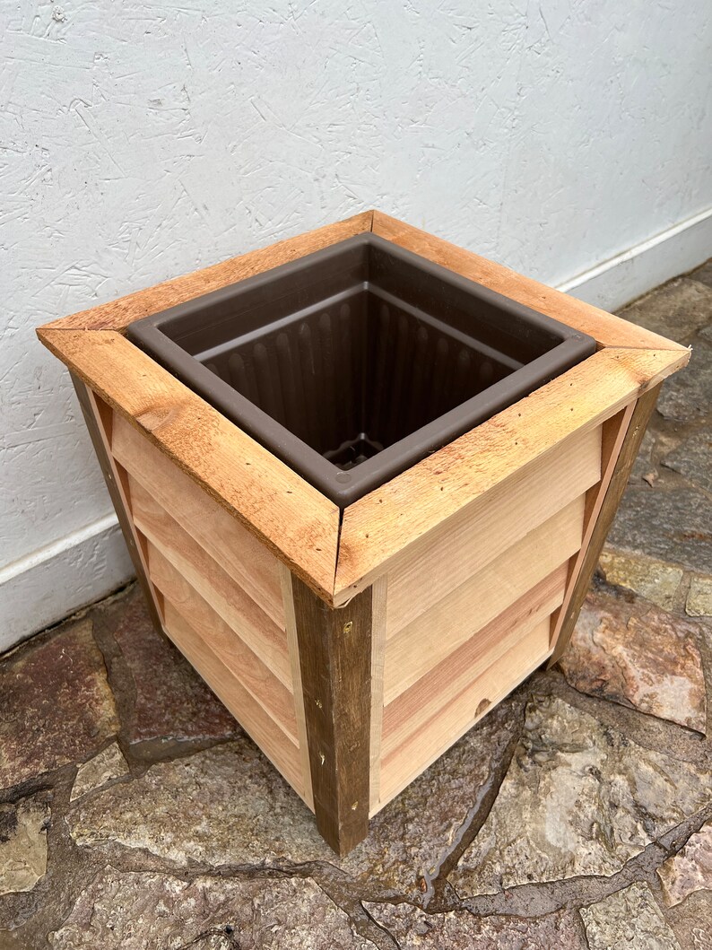 Louvered Garden Planter Box - Etsy