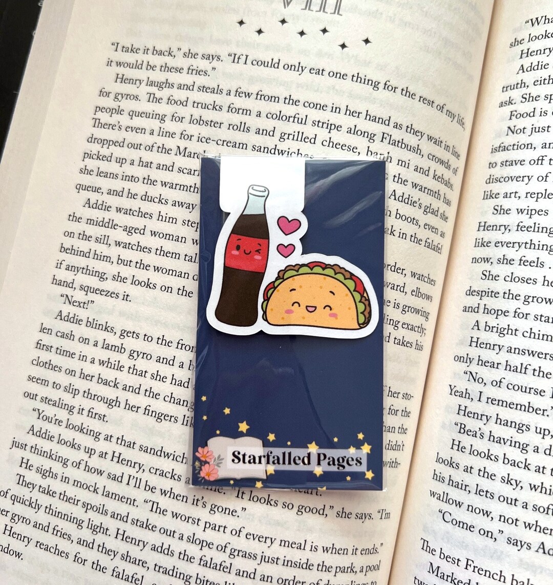 Mexican Coke and Taco Magnetic Bookmark | Bookish | Book Merch | Book ...
