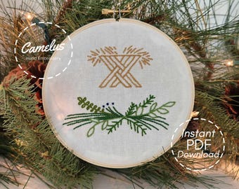 Christmas / Advent Emmanuel Manger Hand Embroidery Pattern - Etsy