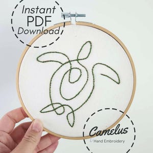 Sea Turtle Hand Embroidery Pattern - Etsy