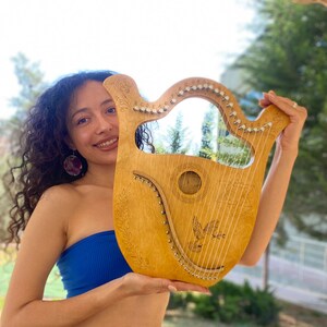 24 String Mega Size Jewish Lyre Harp King David Lyre Harp - Etsy