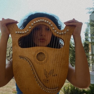 24 String Mega Size Jewish Lyre Harp King David Lyre Harp - Etsy
