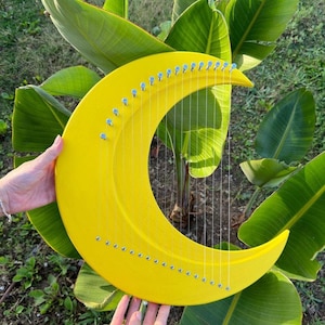 18 String Mega MOON LYRE ARP Professional Instrument Gift, Instruments ...