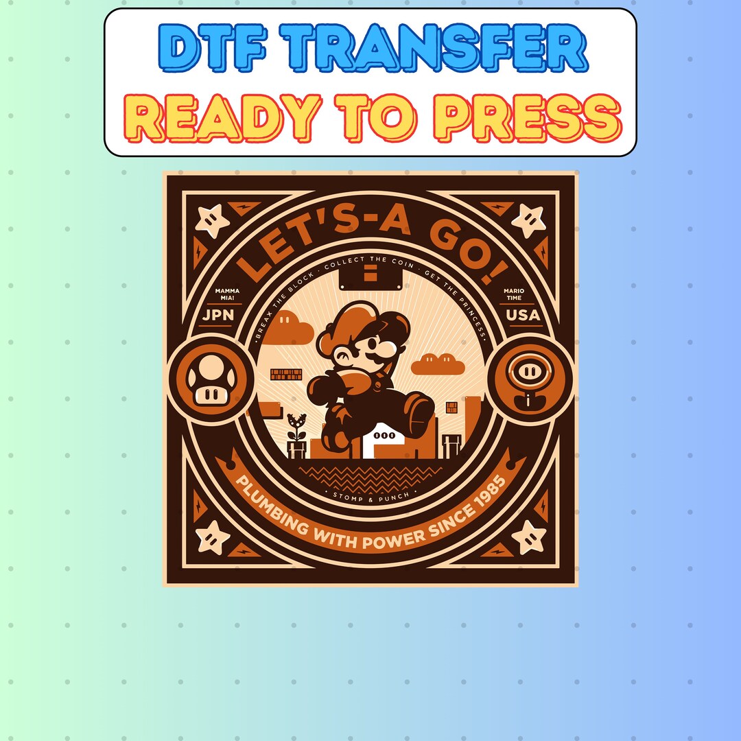 Super Mario Vintage Lets Go Plumbing With the Powersince 1985 DTF ...