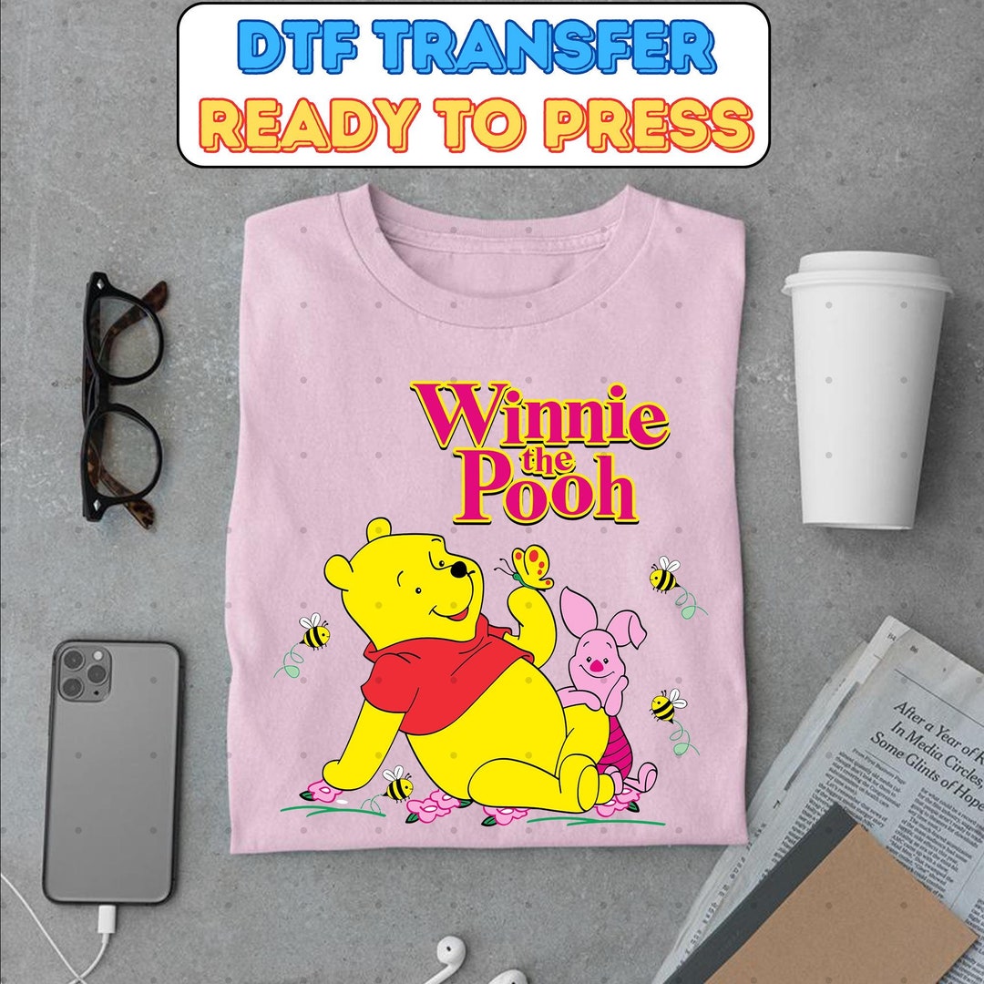 The Honey Bear Pooh and Piglet Friend Heat DTF Transfer Ready to Press ...