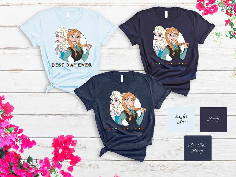 Frozen Best Day Ever Elsa and Anna DTF Transfer Ready to Press,elsa Dtf ...