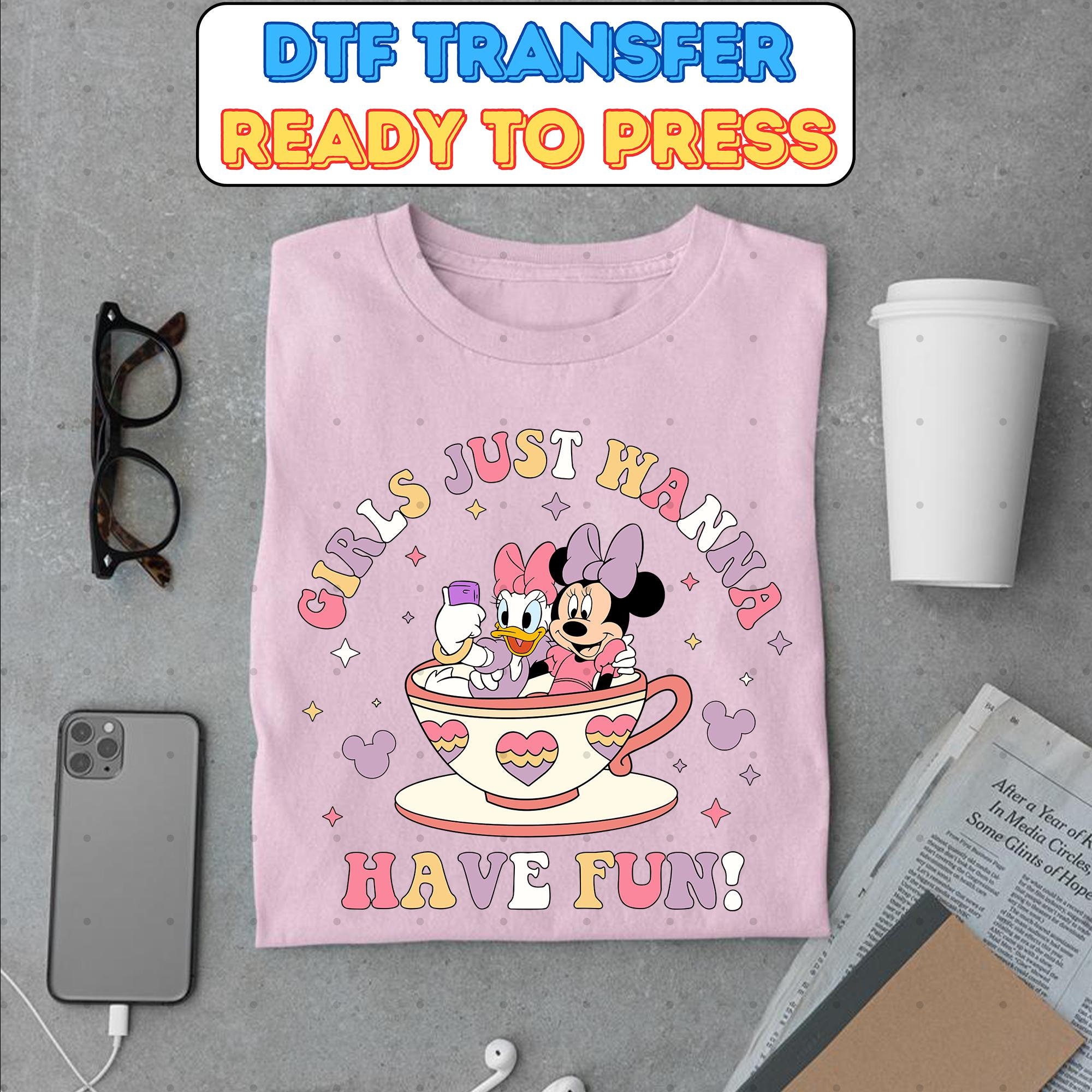 Daisy Duck and Minnie Mouse DTF Transfer Best Friend Girls Just Wanna ...