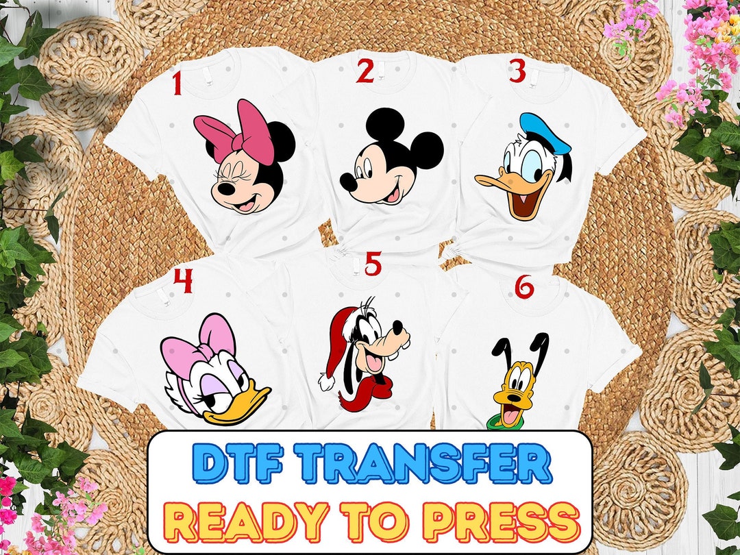 Mickey Mouse DTF, Disney Mickey Mouse Direct to Film Ready to Press ...