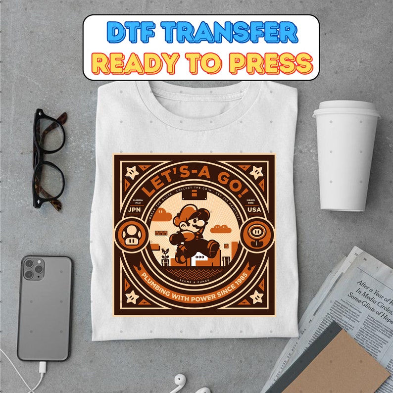 Super Mario Vintage Lets Go Plumbing With the Powersince 1985 DTF ...