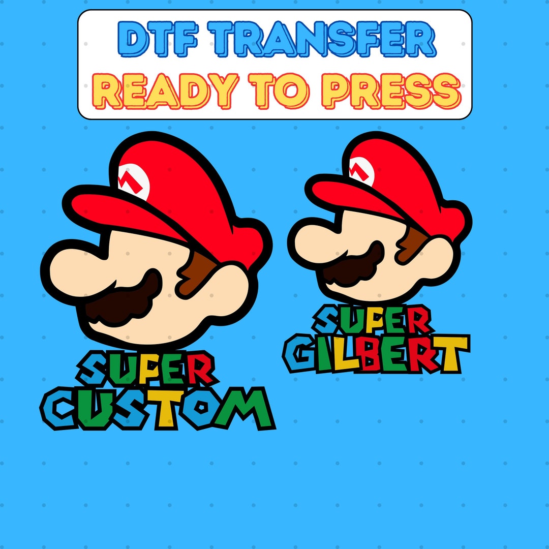 Super Personalized Mario Family Birthday or Gift DTF Transfer Ready to ...