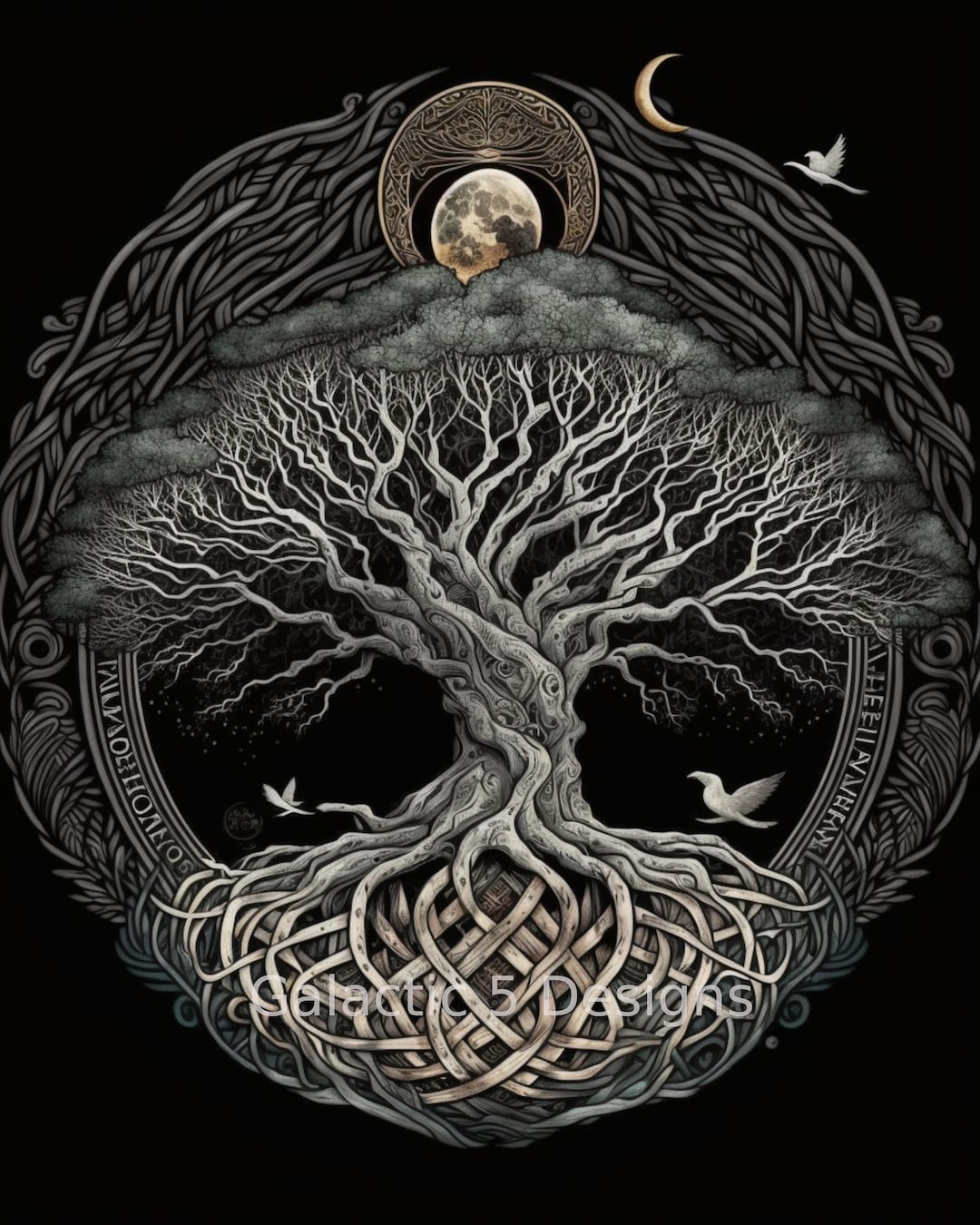 Tree of Life Digital Download Art Print AI Generated Wall - Etsy