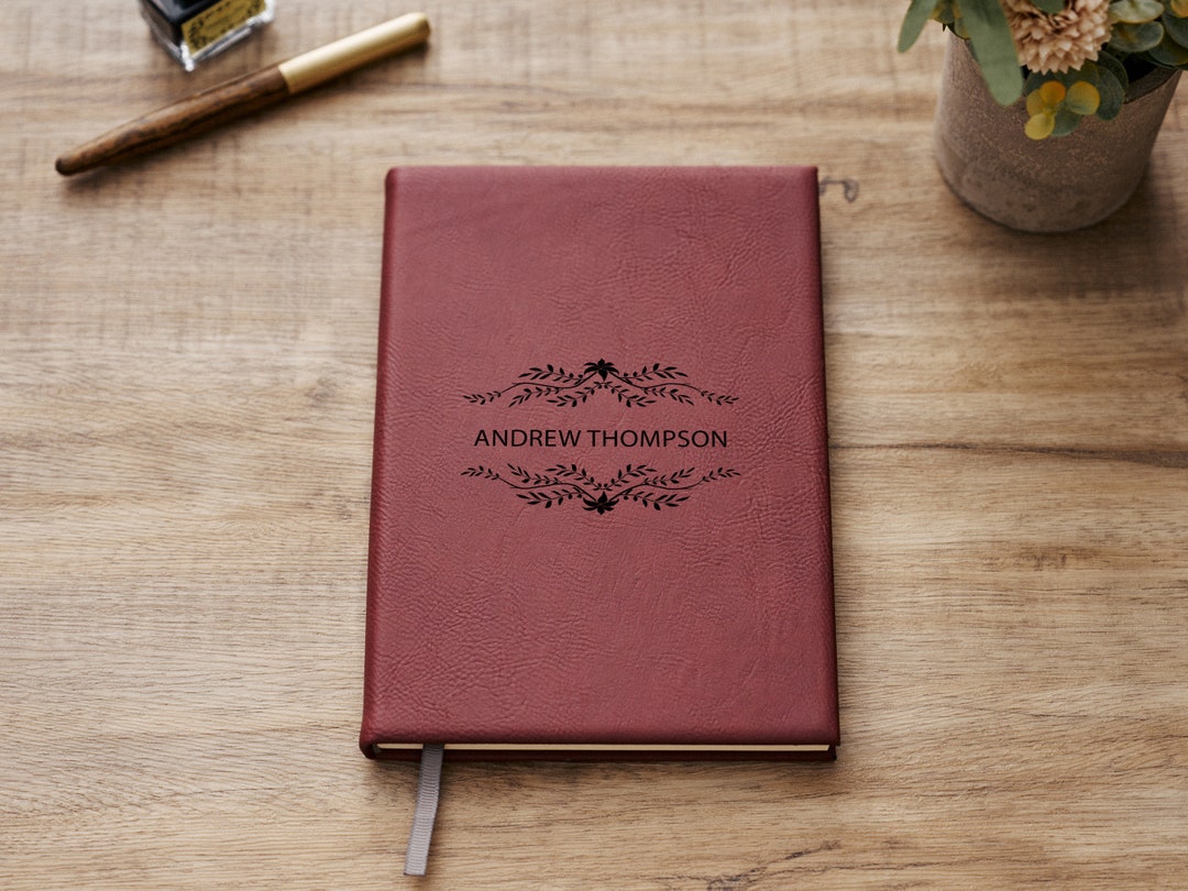 Personalized Leather Journal, Engraved Travel Journal, Personalized ...