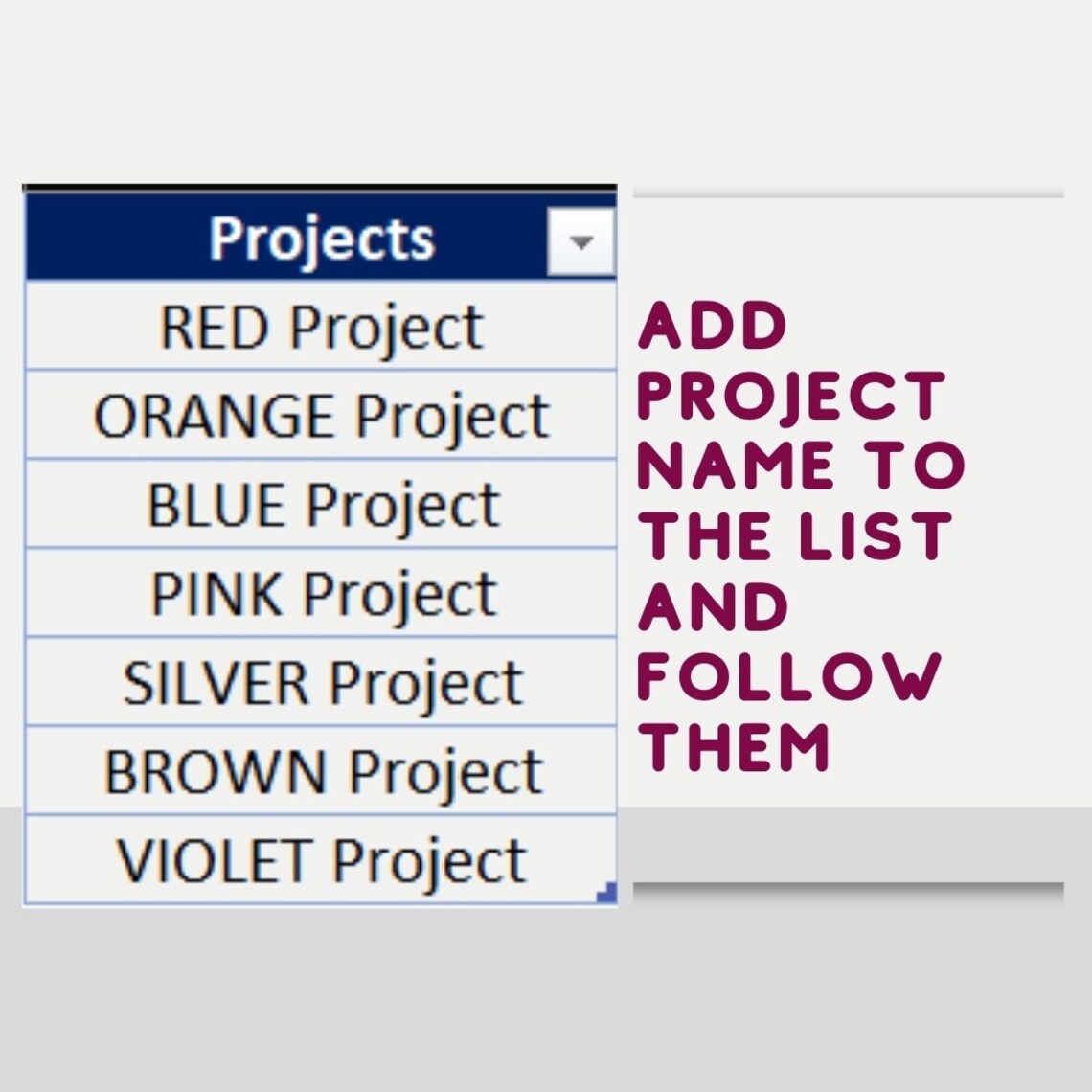 Project Management Dashboard Excel Template Project Manager - Etsy
