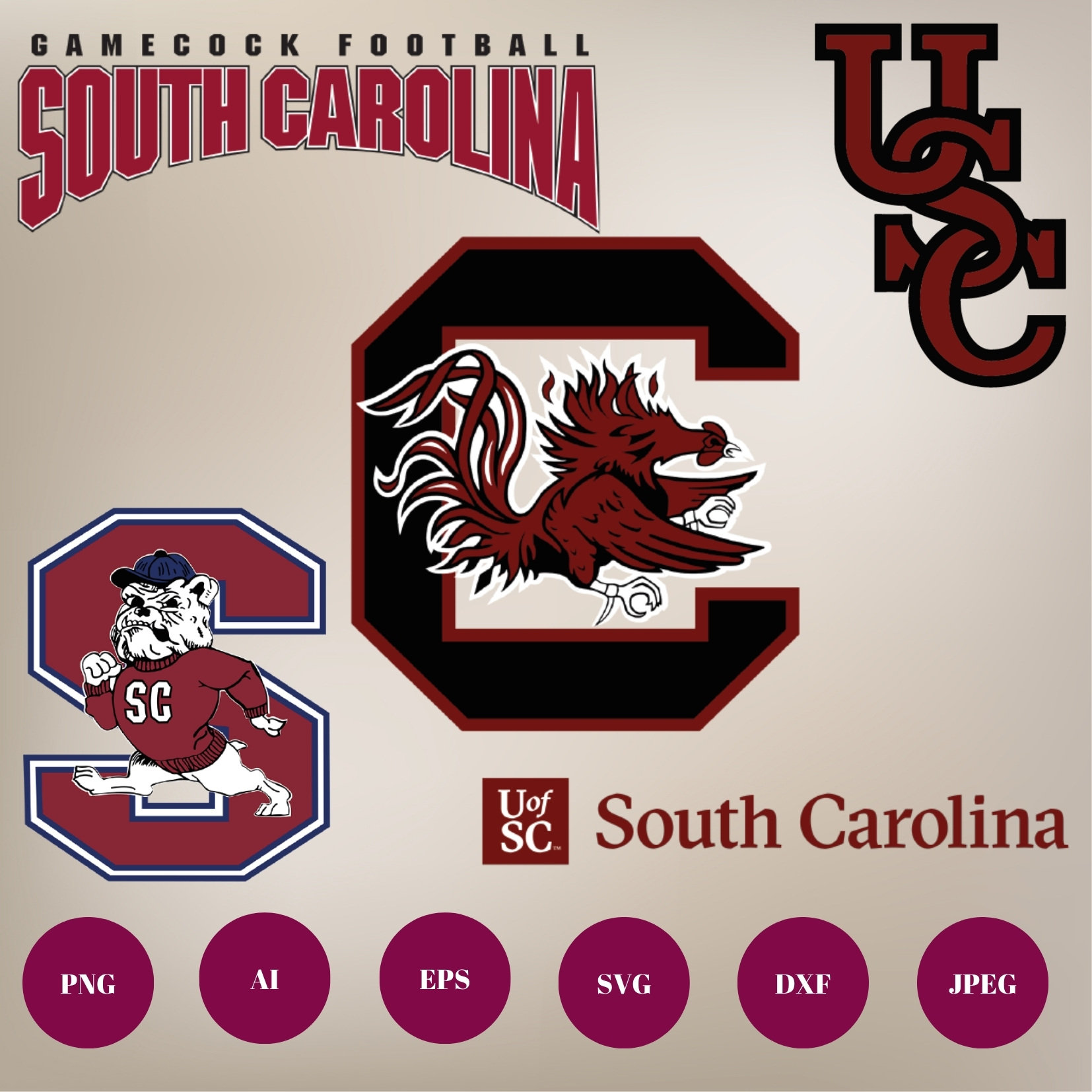 College Team Logos Clip Art