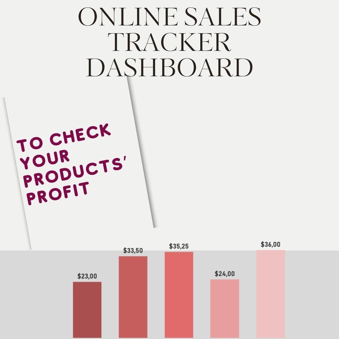 Sales Tracker sales Dashboard Template Small Business Spreadsheet ...