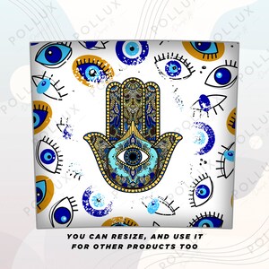 Evil Eye 20oz Skinny Tumbler Wrap Design Evil Eye Tumbler Wrap, Evil ...