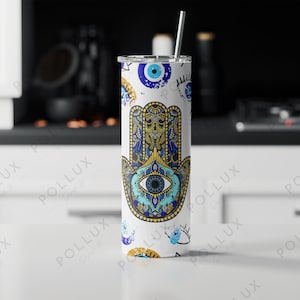 Evil Eye 20oz Skinny Tumbler Wrap Design Evil Eye Tumbler Wrap, Evil ...