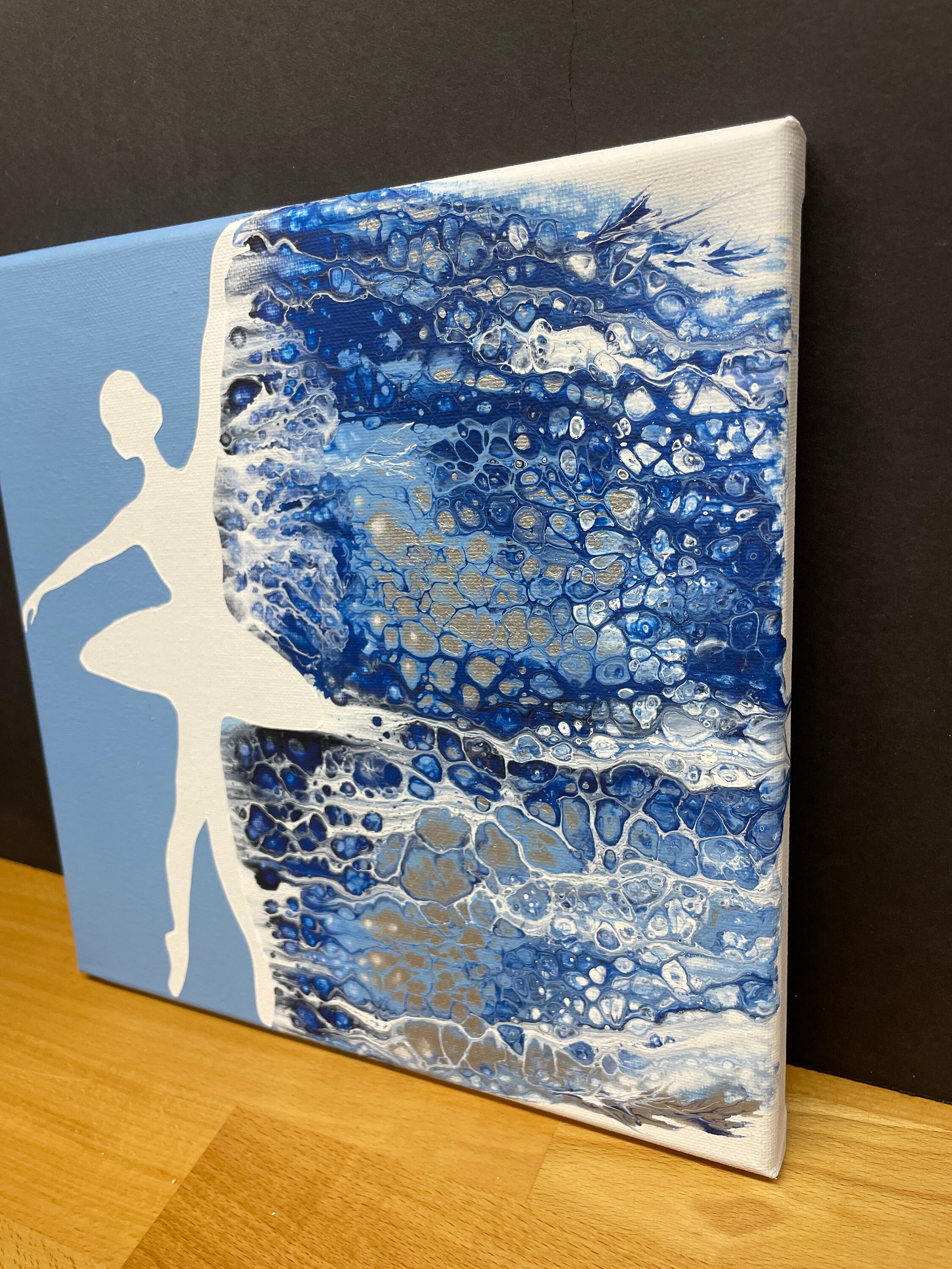 Acrylic Pour Abstract Art Wall Art 10" X 8" Arcylic Pour Painting on ...