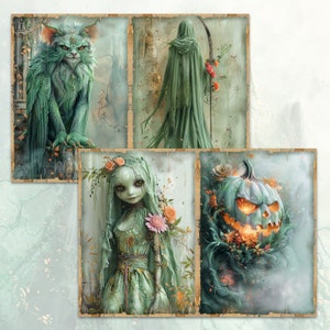 Printable Paper in Horror Story Theme, 40 Images and 20 Junk Journal ...