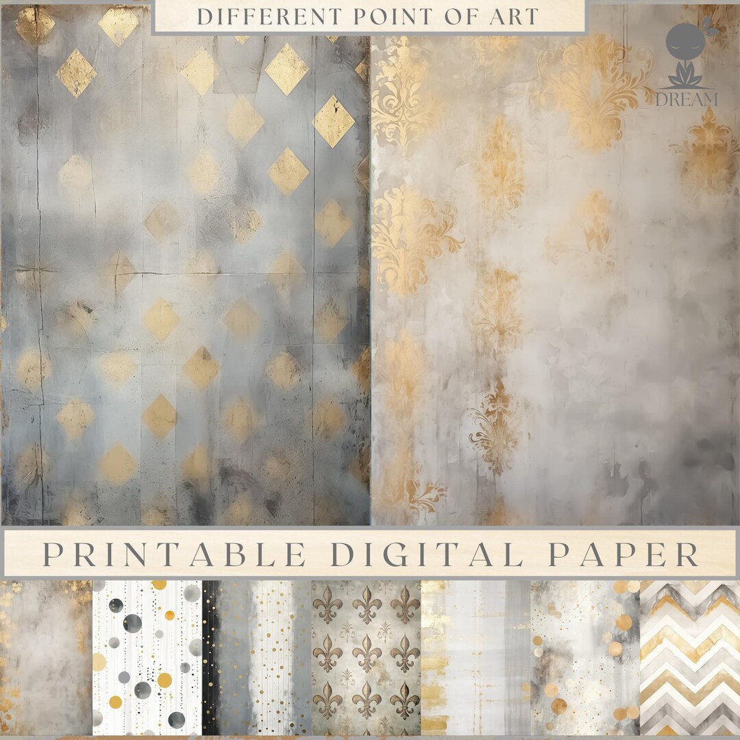 50 Double A4 Patterns, 50 Sheets of Damask Pattern, Stripes, Dots ...