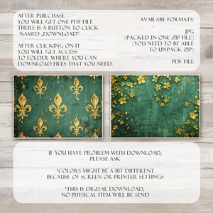 Printable Paper Green Theme, 52 Sheets, Big Bundle Backgrounds, Digital ...